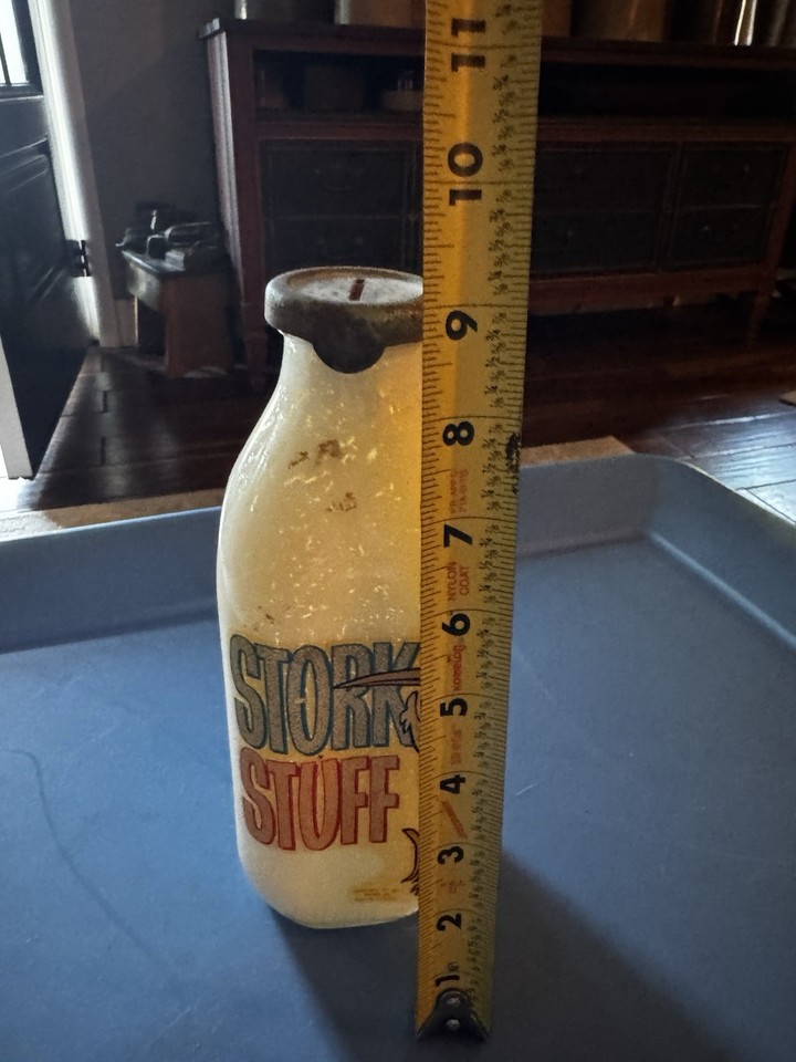 Vintage 1950’s "Stork Stuff" Milk Bottle bank by Bower Mfg. Co. Inc. | eBay