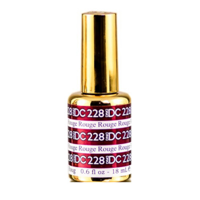 DND DC Mermaid Rouge 228 Glitter Gel LED/UV Gel Polish .6oz DC 228 | eBay