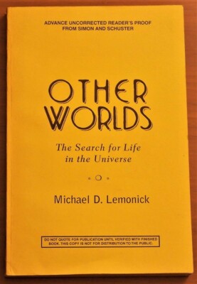 Other Worlds Lemonick ARC for Astronomer Allan Sandage,with letter.Bob ...