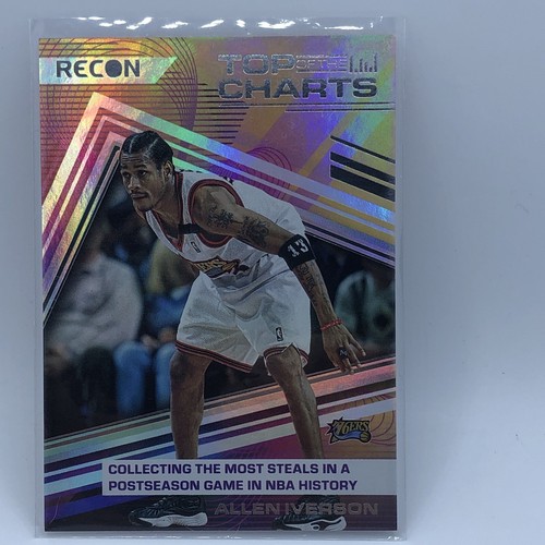 Allen Iverson 2022-23 Panini Recon TOP OF THE CHARTS Insert Card (no.20 ...