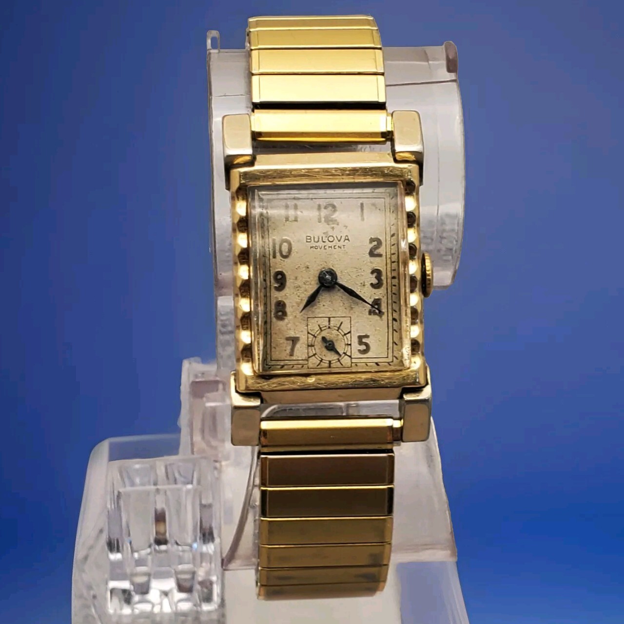 Vintage BULOVA MOVEMENT Tank MECHANICAL HANDWIND MEN'… - Gem