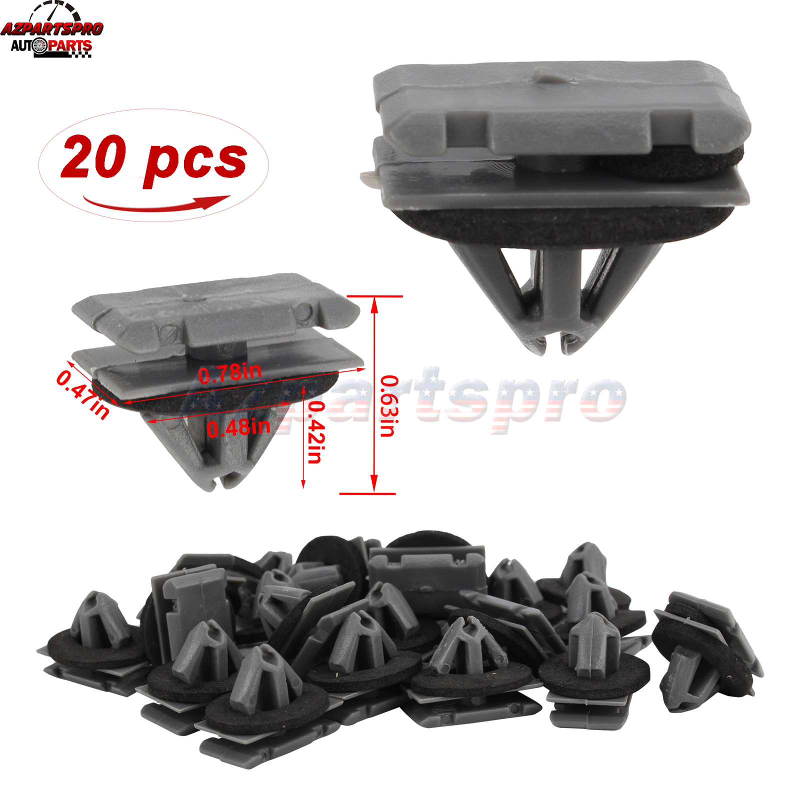 20pcs Rocker Panel Moulding Clips Retainers For GM 15127746, 11562250 ...