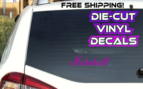 PURPLE Marshall Vinyl Sticker Decal for car or truck windows fridge ...