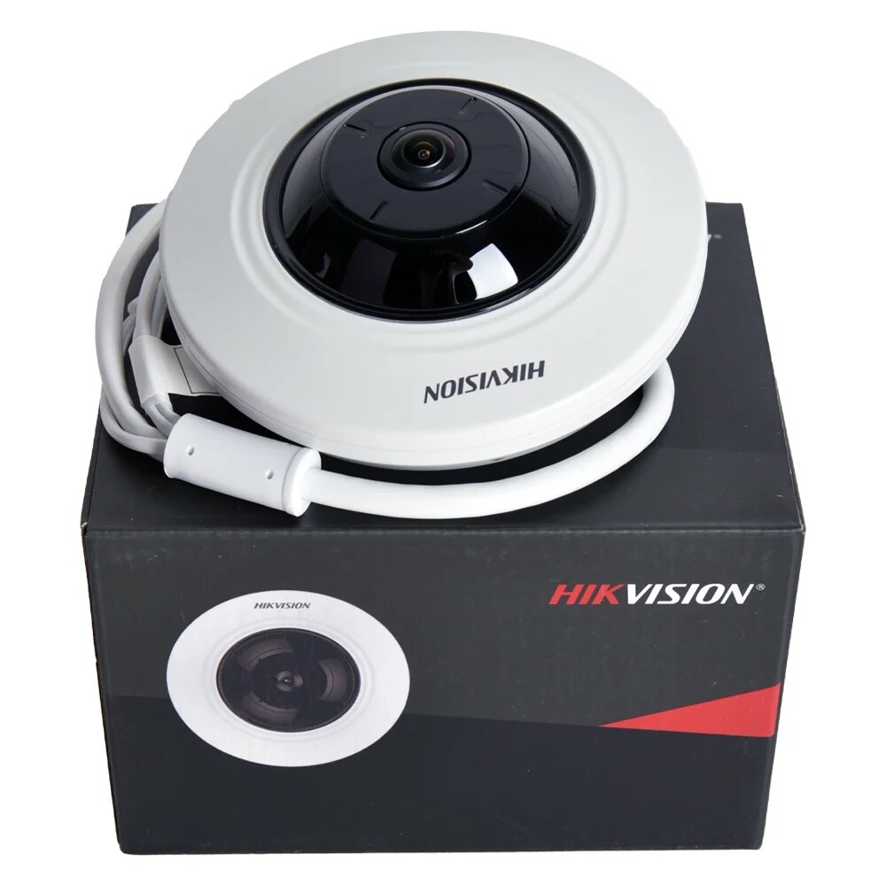 Hikvision Original 5MP 180° Fisheye Network Camera AcuSense HEOP Face ...