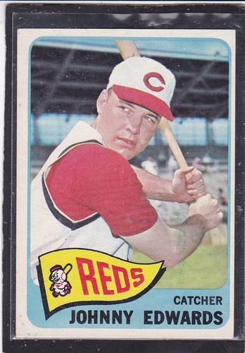 1965 JOHNNY EDWARDS - Topps Baseball Card # 418 - Cincinnati Reds ...
