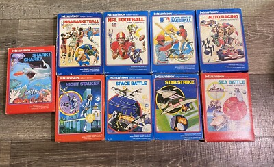 9 Intellivision Games Complete W Box, Manual & Control Covers Getting ...