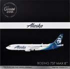 Boeing 737 MAX 8 Commercial Aircraft Alaska Airlines (N801AK) White ...