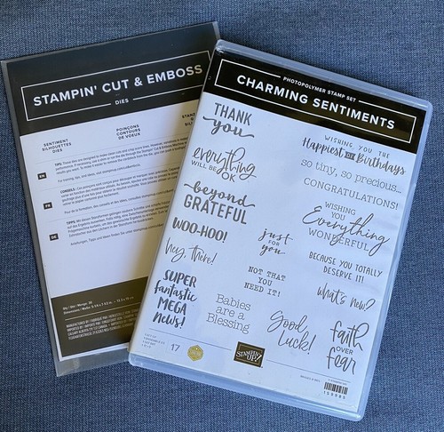 Stampin' Up! CHARMING SENTIMENTS stamp set & SENTIMENT SILHOUETTES dies ...