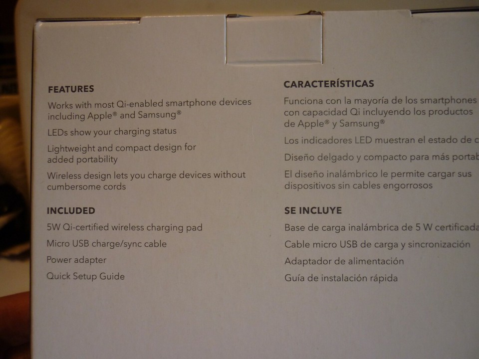 INSIGNIA ~5W QI COMPACT WIRELESS CHARGING PAD ~ USB CABLE ~ WALL ...