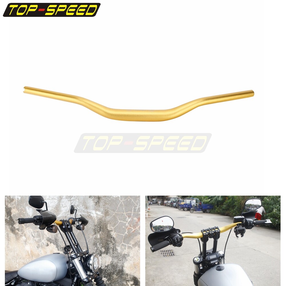 1-1/2" Moto Style Handlebar Drag Bar 1″ End For Harley Softail Wide ...