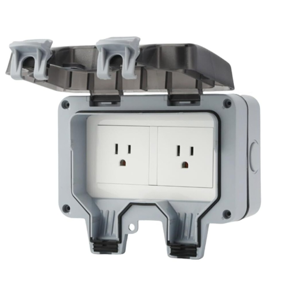 Outdoor Power Socket 10A Outdoor Lock Cover Garden Waterproof Socket ...