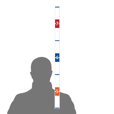 HM-MC8001 (Set of 2) Door Height Marker, Height Strip, Multi Color, 2 ...