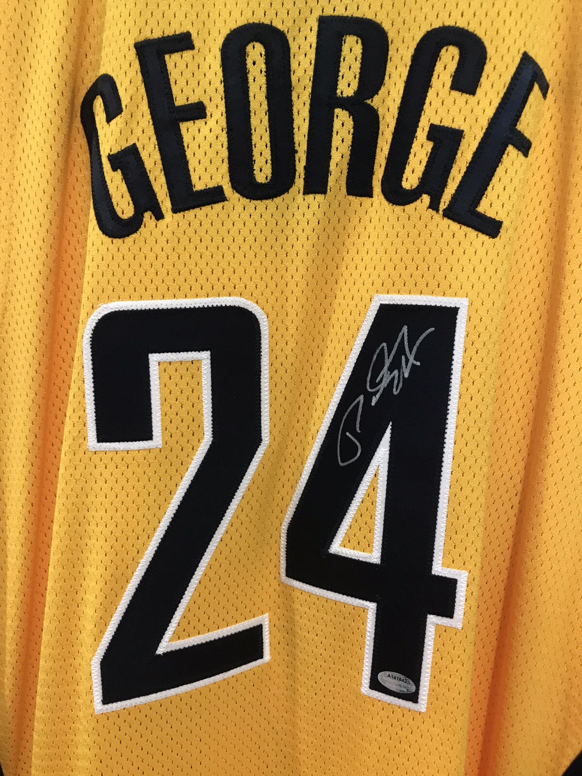 Paul George Signed Indiana Pacers Gold Authentic Jersey (Schwartz) | eBay