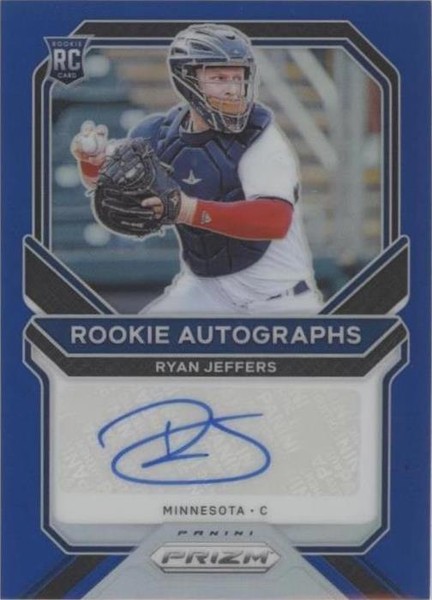 2021 Panini Prizm - Rookie Autographs Blue Prizm #RA-RJ Ryan Jeffers ...