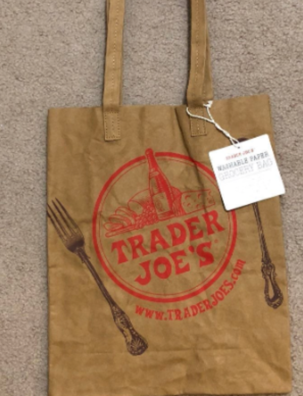 Trader Joe's Washable Tote Paper Reusable ICONIC Grocery Bag Shopper ...