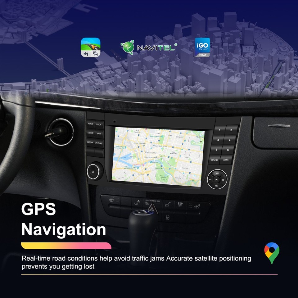 For Mercedes-Benz E-Class 2002-2008 W211 W219 GPS Navi Carplay Android ...