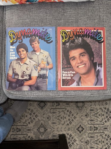 2 LOT DYNAMITE Magazine #57 & #64 1979 Eric Estrada, Chips | eBay