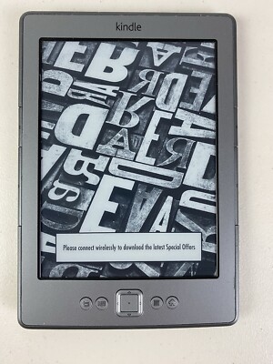 Kindle Reader 4th Gen Wi-Fi 6" Screen Model D01100 TESTED and WORKING ...
