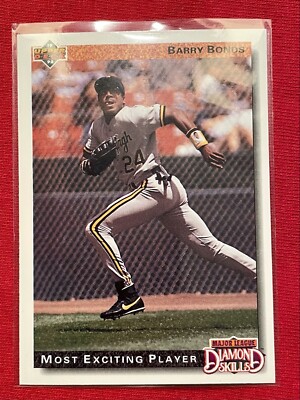 1992 Upper Deck Diamond Skills Barry Bonds 721 Gold Hologram Absolutely ...