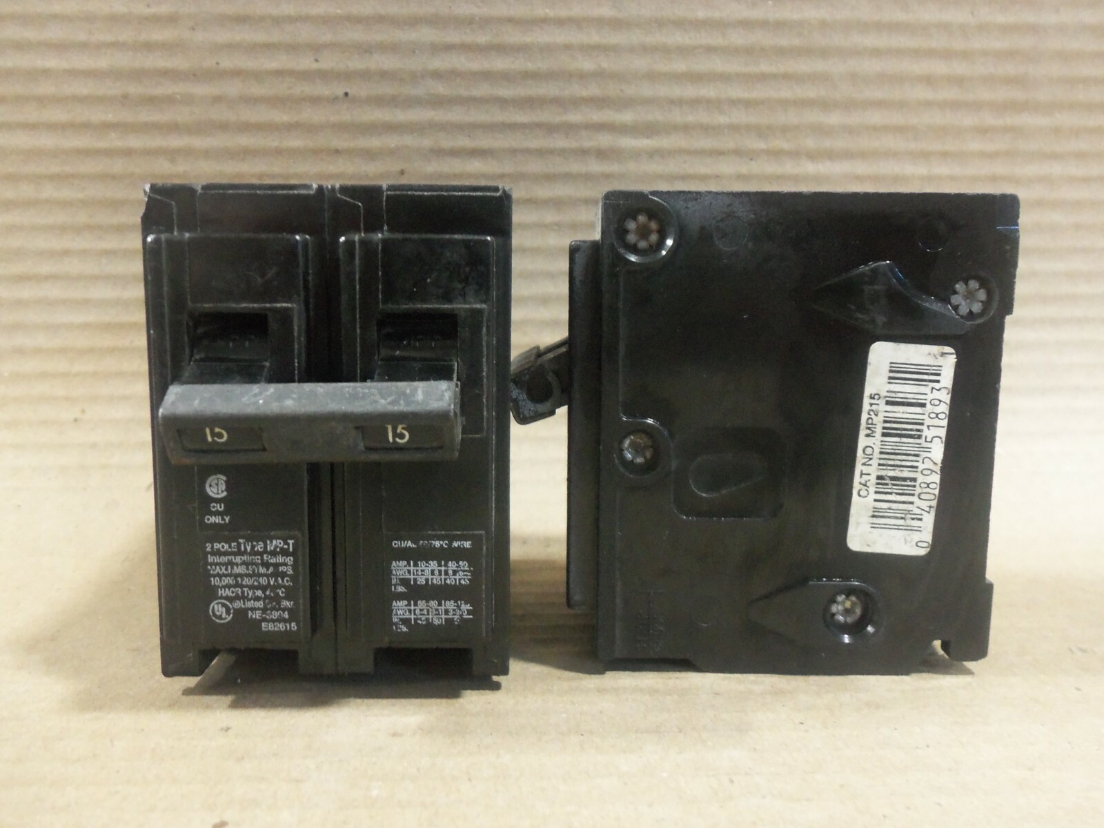 Murray Crouse Hind MP-T MP215 2 Pole 15 amp Circuit Breaker | eBay