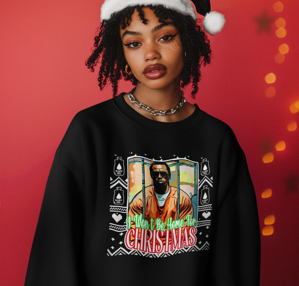 I Won't Be Home For Christmas Diddy Ugly Christmas Sweater Gift Diddy ...