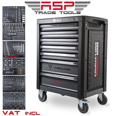WIDMANN TOOL CHEST BOX WITH TOOLS TRAYS 7 DRAWER ROLLER CABINET 263 PC ...