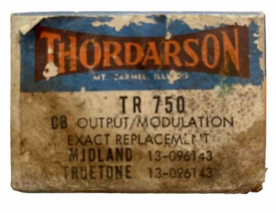 THORDARSON TR750 CB OUTPUT MODULATION MIDLAND TRUETONE RADIO PART ...