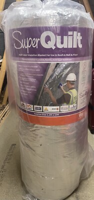 YBS SuperQuilt Multifoil Blanket Insulation For Walls/Roofs/Floors 10m ...