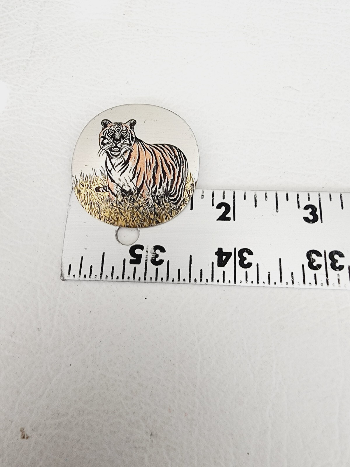 Vintage Reed & Barton Damascene Tiger Brooch Pin Pend… - Gem