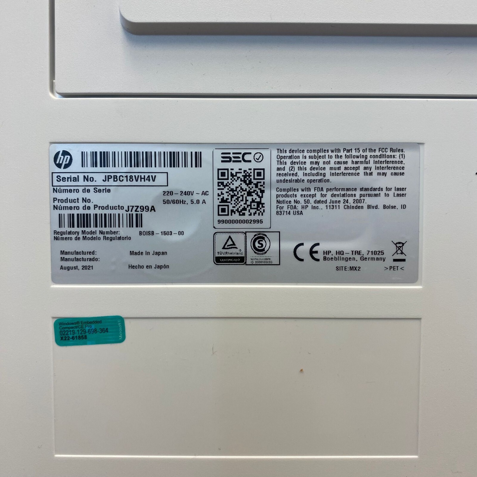HP+Color+LaserJet+Enterprise+M652dn+Laser+Printer+-+%E2%80%8EJ7Z99A ...