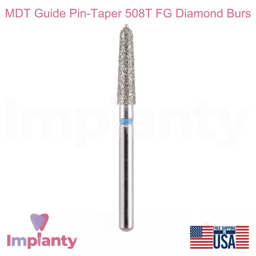 MDT Dental FG Diamond Guide Pin Taper Bur 508T Trimming Margin ...