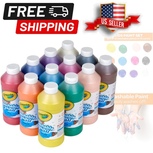 Vibrant 12-Color Non-Toxic Paint Set for Kids - Perfect for Creations ...