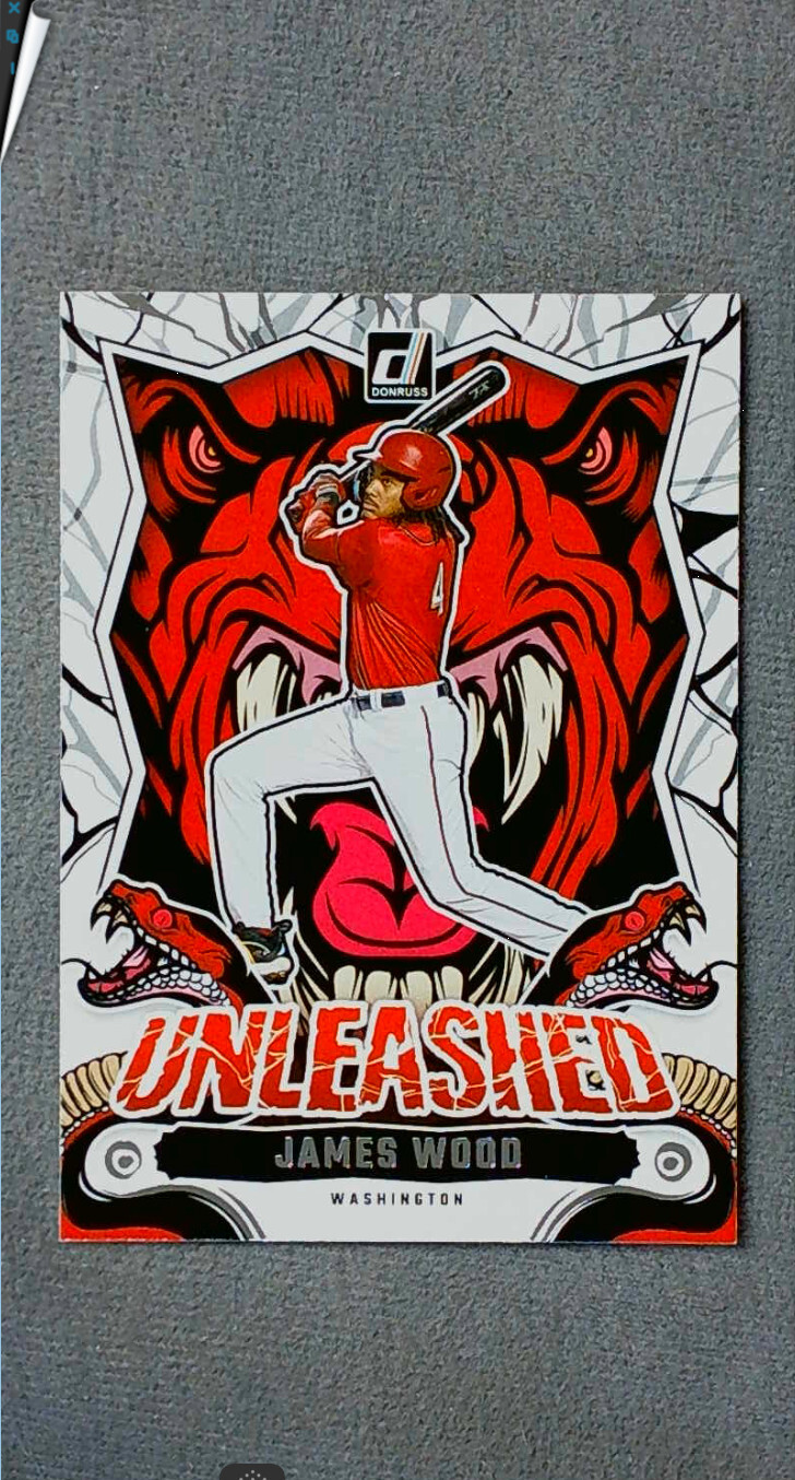 2024 Donruss Unleashed #19 James Wood Nationals | eBay