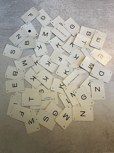 Alphabet Anagrams Playing Cards Lot/50 Scrapbook Craft Ephemera ...