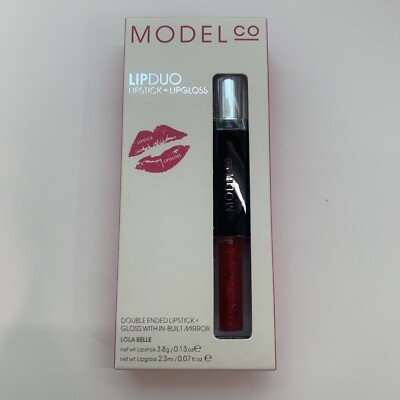 ModelCo Lip Duo Double Ended Lipstick & Lip Gloss With Mirror - Lola ...