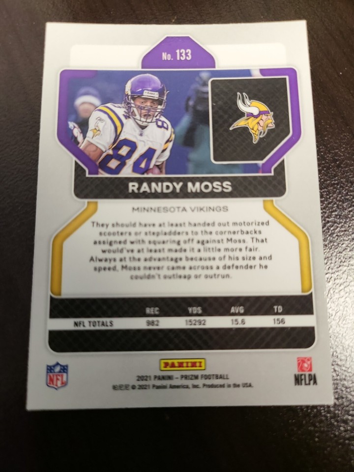 2021 Prizm Randy Moss card #133 | eBay