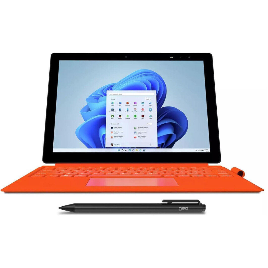 Geo Computers Geo Tab 220 Orange Intel Pentium Silver 4Gb 12.1" W11HS ...