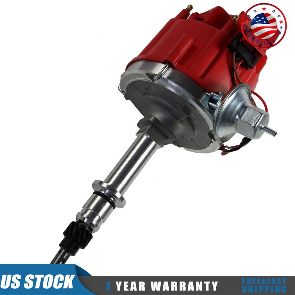 Red 6522R HEI Ignition Distributor 6 Cylinder For GM 250 Chevy 292 230 ...