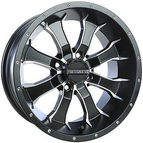 Wheels A77 MAMBA UTV/ATV Wheel Black Machined Finish 14x7" 4x115" | eBay