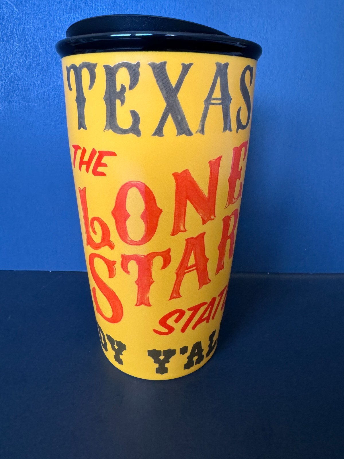 Starbucks Texas Tejas The Lone Star State 12 Oz Ceramic Tumbler Travel ...