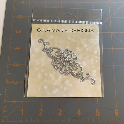 Gina Marie Designs SCROLL DESIGN Cutting Die Cardmaking Stamping Paper ...