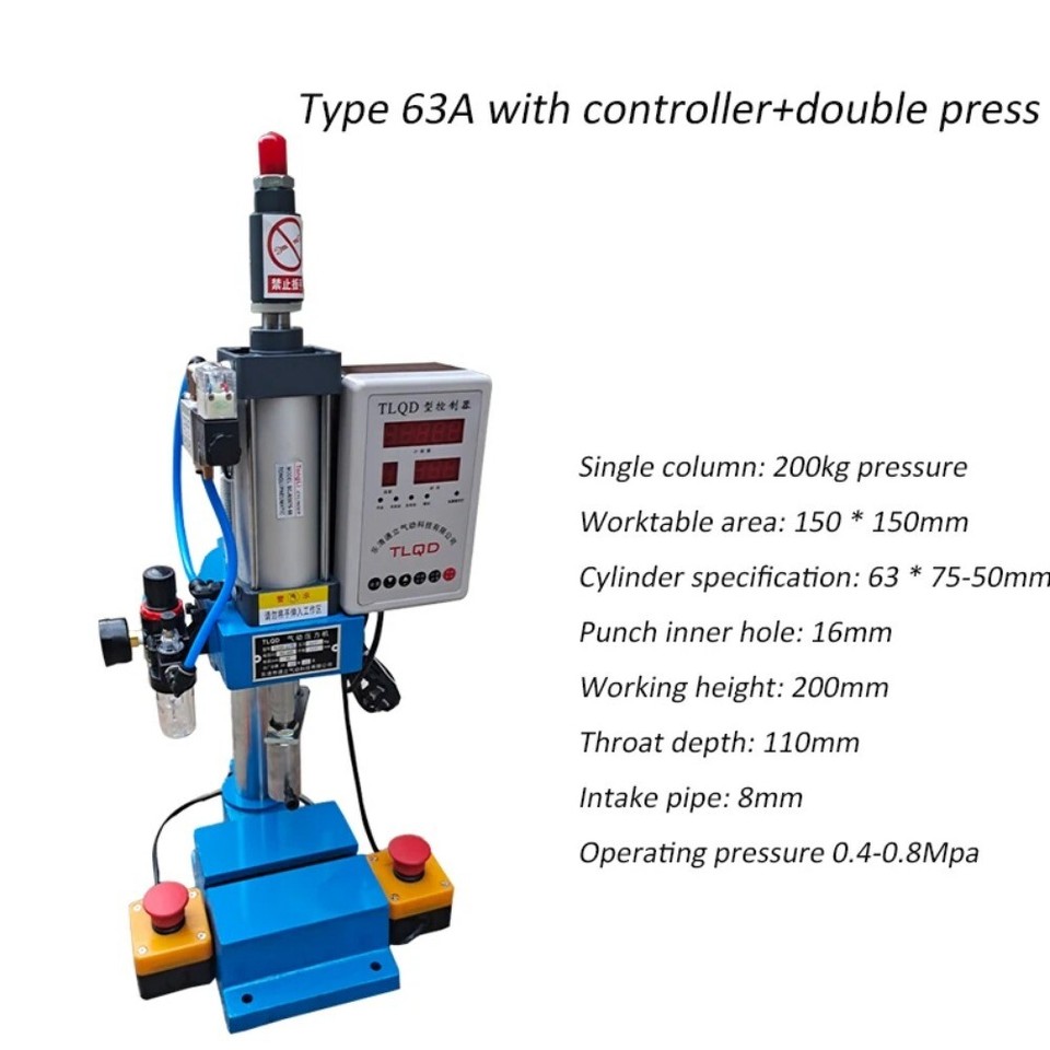 Machine Hand Press Machine Pneumatic Puncher with Contoller and Daul ...