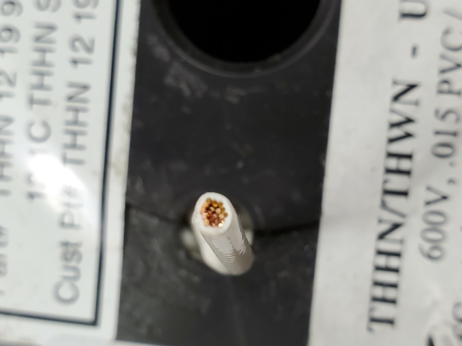 Copper WHITE 600 volt CSA Type TWN75/T90 Processed wire-LR107295 (500FT ...