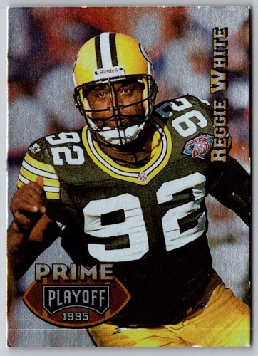 1995 Playoff Prime Reggie White #2 Green Bay Packers Football Card | eBay