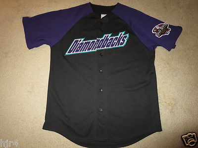 Arizona Diamondbacks 2001 D-Backs MLB World Series Black Jersey LG L | eBay