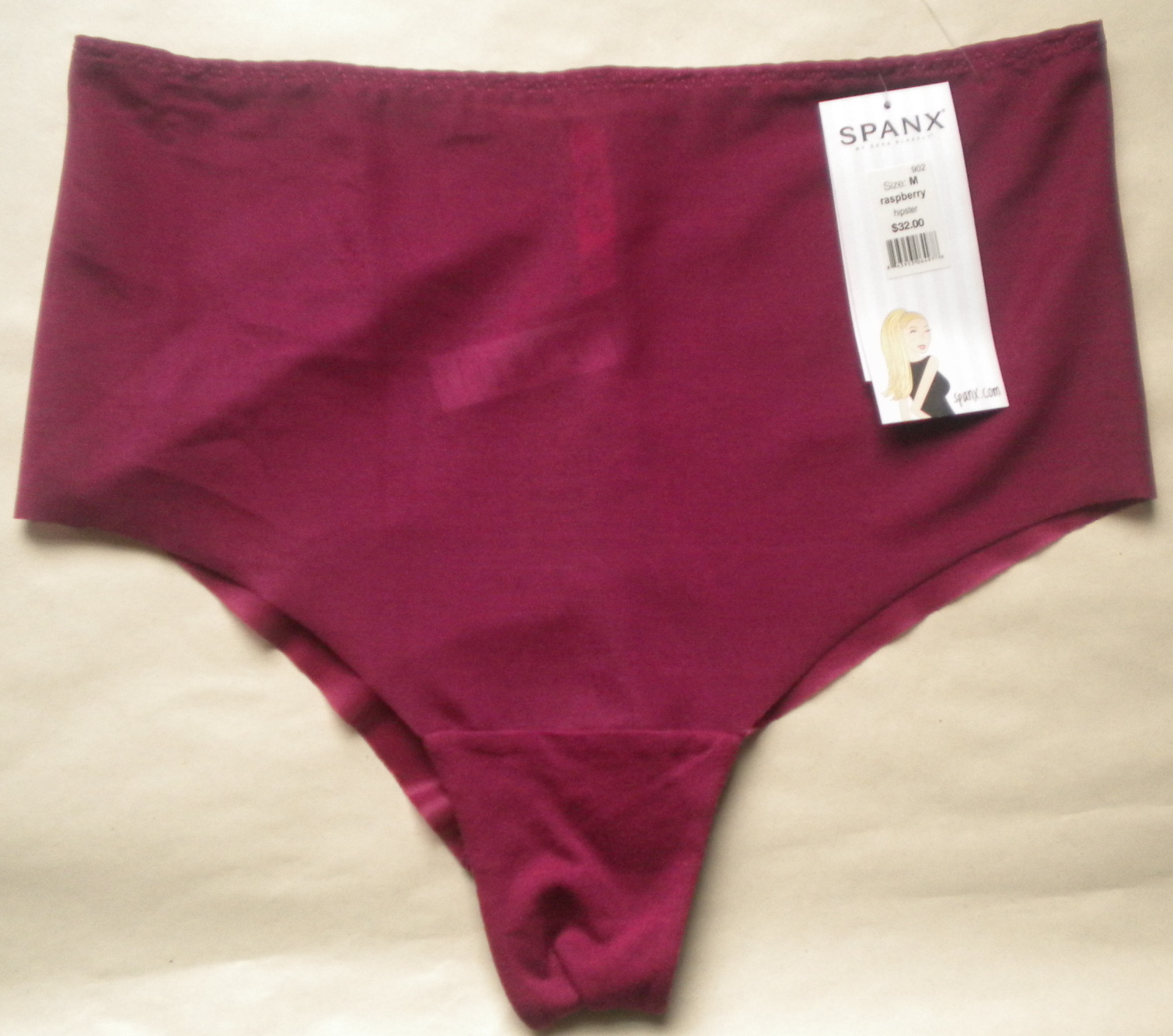 NWT SPANX SKINNY BRITCHES RASPBERRY HIPSTER BRIEF PANTY 902 SMALL $32 ...