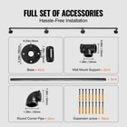 VEVOR Pipe Stair Handrail Staircase Handrail 8 FT Carbon Steel for Wall ...