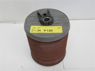 Sait 51120, 4-1/2" Aluminum Oxide Fiber Disc, 120 Grit, 7/8" Arbor, 100 ...