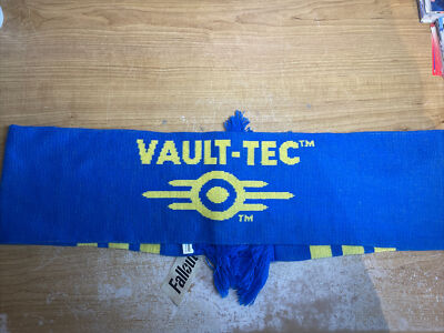 Fallout Official Bethesda - Vault-Tec Knit Scarf Blue & Yellow - 50 ...