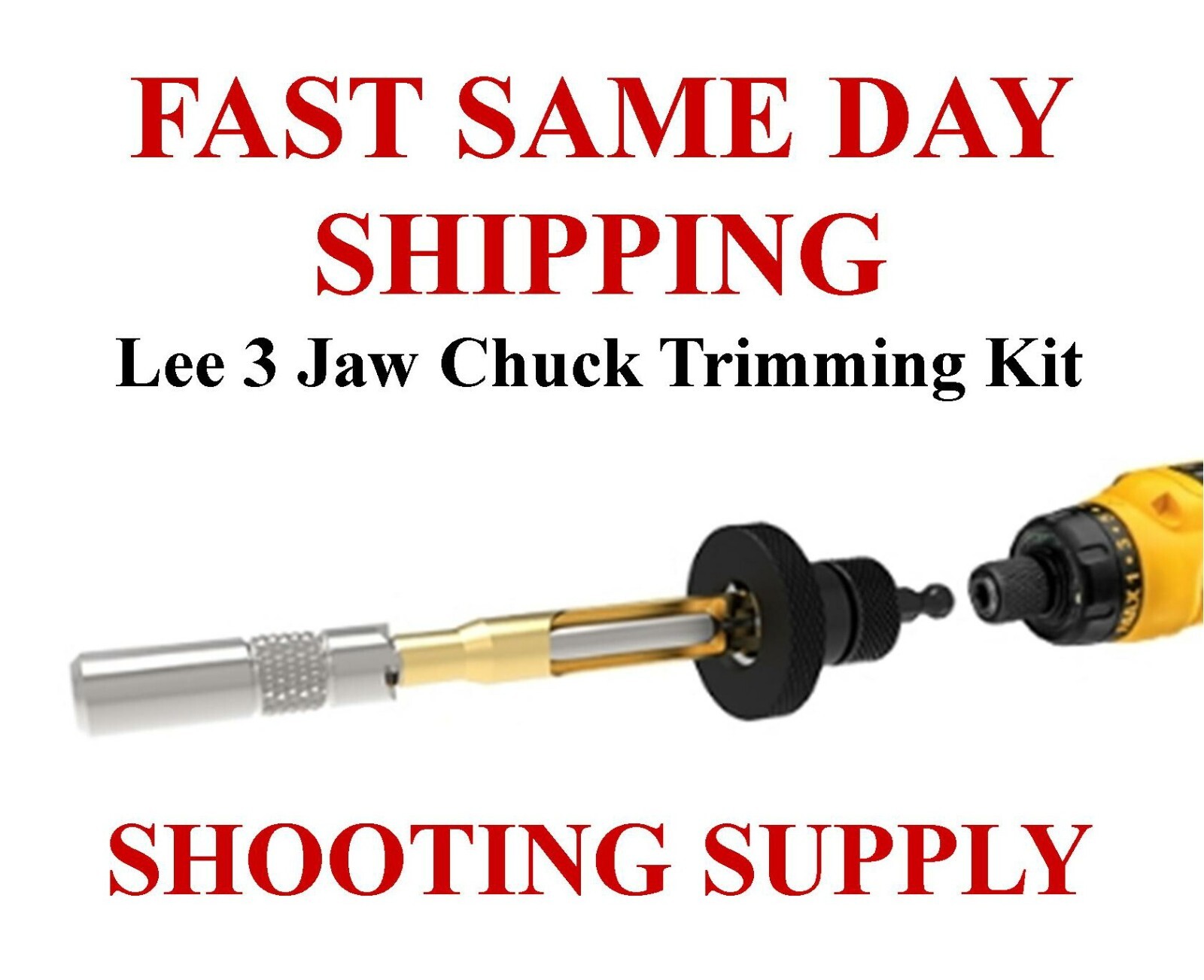 Lee 91720 3 Jaw Chuck Trimming Kit & Lock Stud & cutter FAST SAME DAY ...
